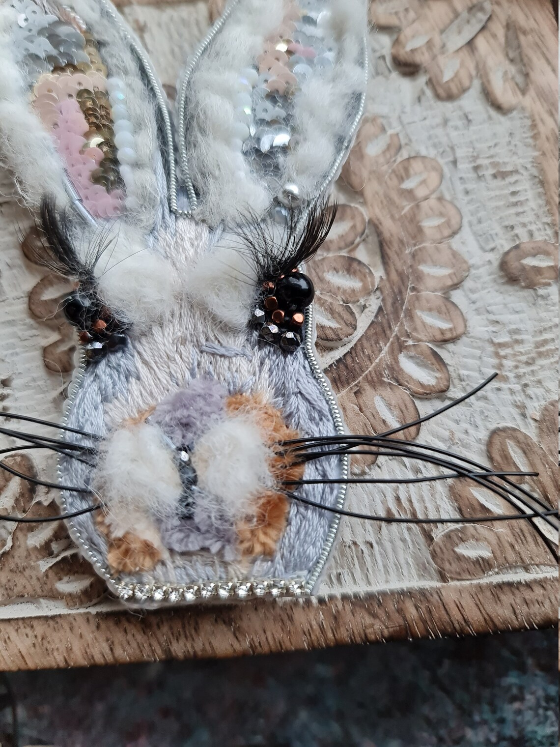 Cute Rabbit Brooch Bunny Pin Animal Jewelry Easter Gift | Etsy