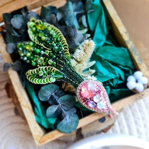 Crystal Radish Brooch: Handmade Vegetable Jewelry for a Unique Gift - Etsy