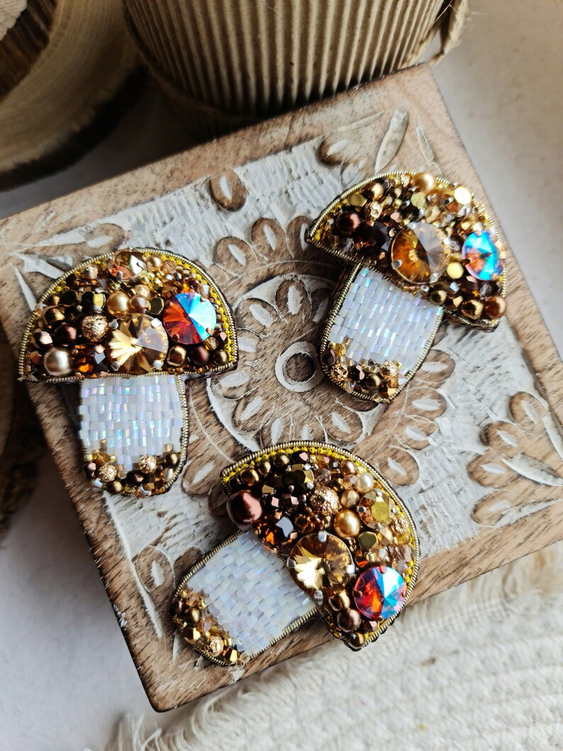 Magic Mushroom Brooch Pin, Gifts for Daughter - Etsy