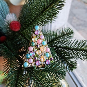 Christmas Tree Brooch, Christmas Pin - Etsy