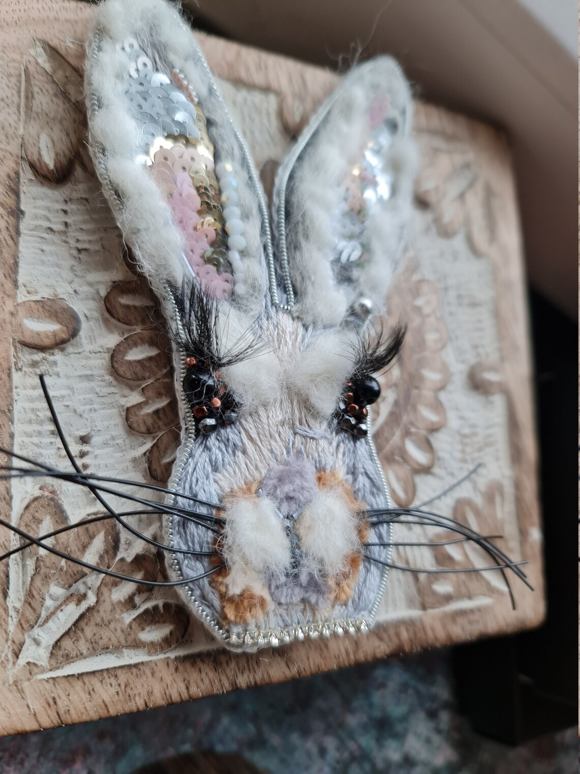 Cute Rabbit Brooch Bunny Pin Animal Jewelry Easter Gift | Etsy