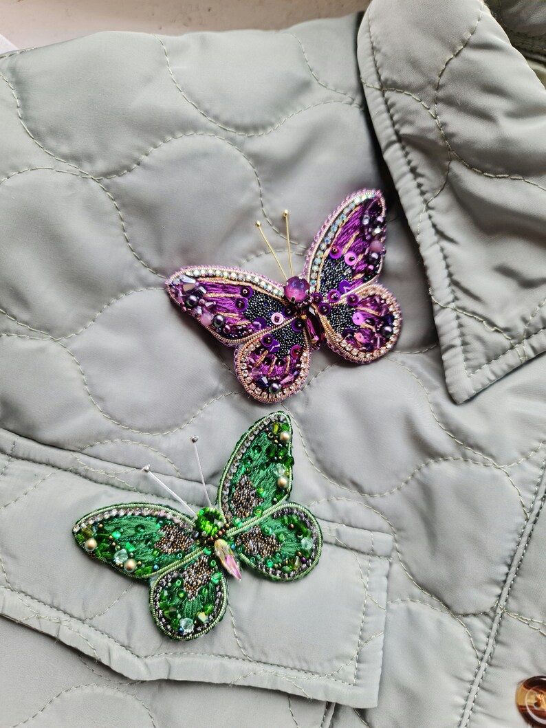 Purple Butterfly Brooches for Women - Etsy