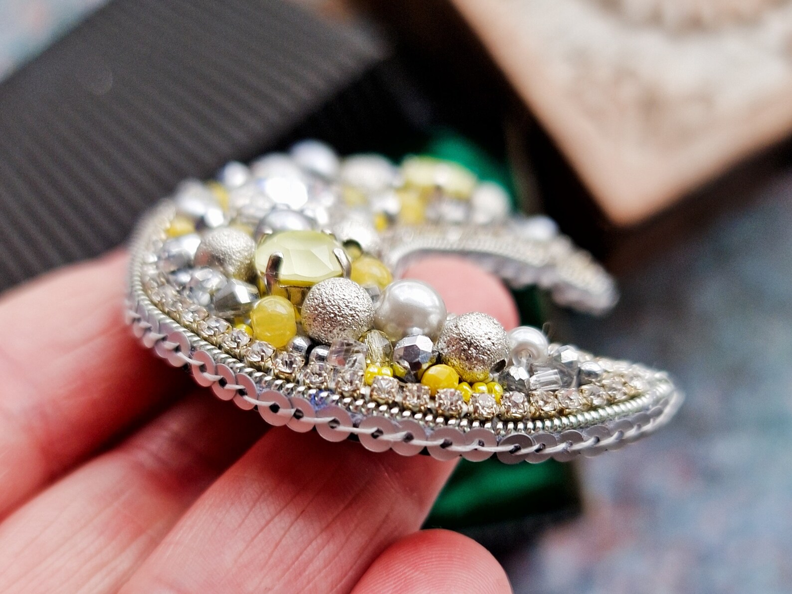Moon Brooch, Celestial Pin, Nature Jewelry - Etsy