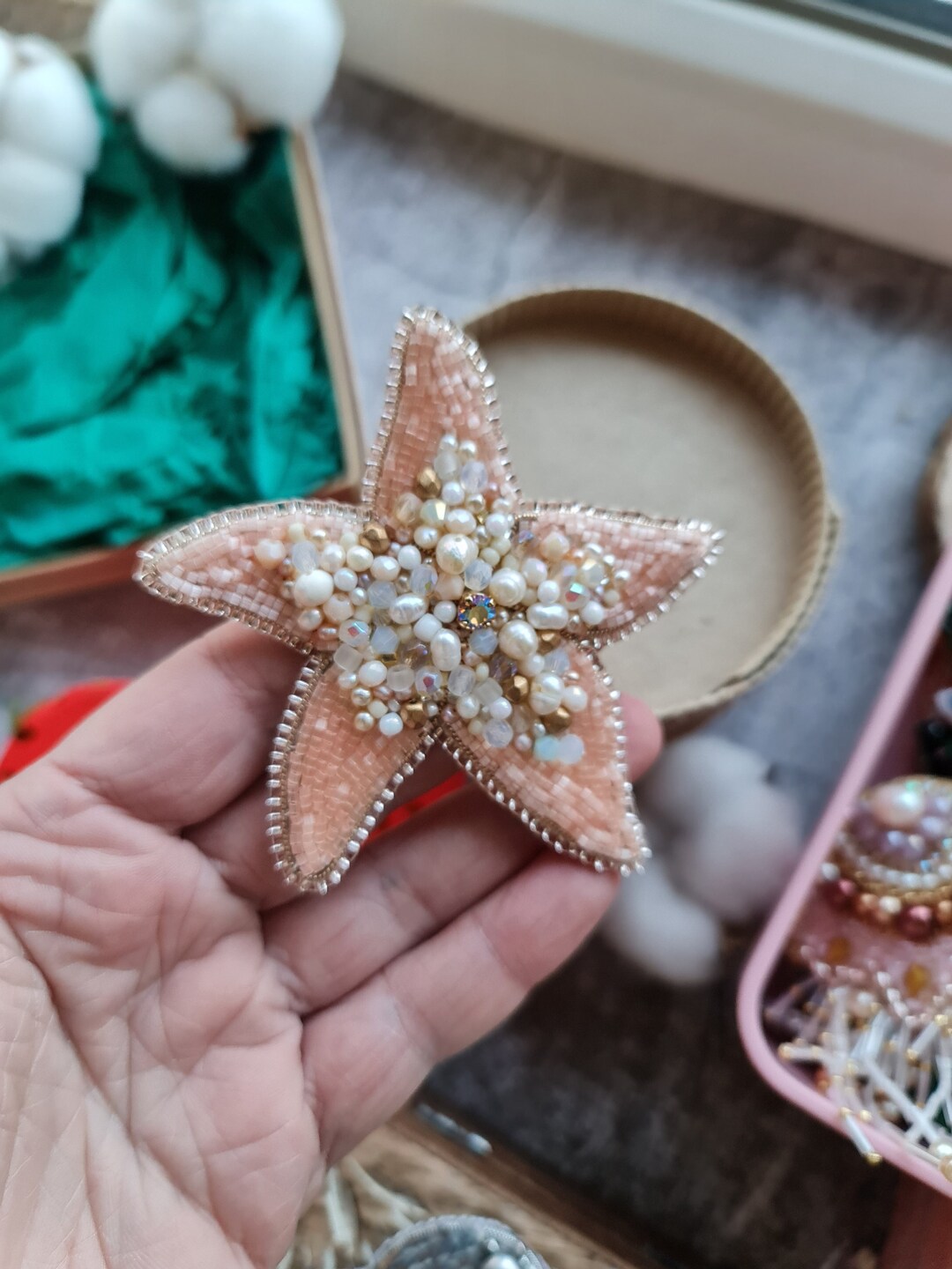 Starfish Brooch, Ocean Nature Jewelry - Etsy
