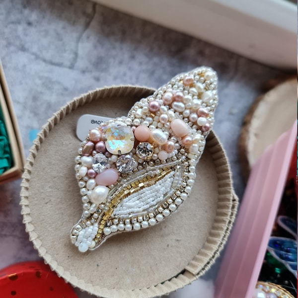 Gemstone Brooch - Etsy