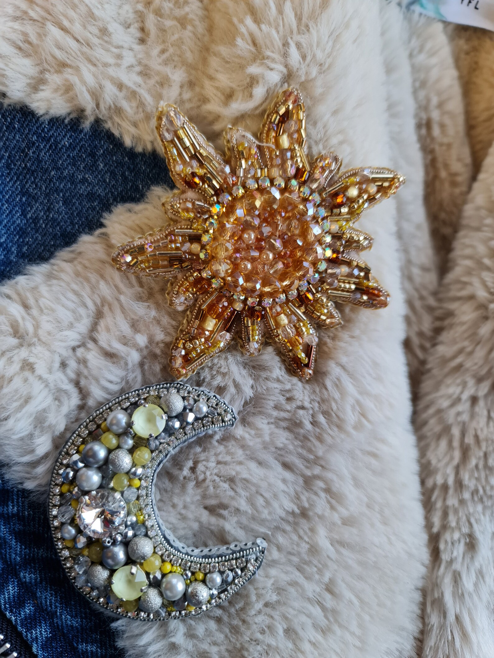 Moon Brooch, Celestial Pin, Nature Jewelry - Etsy