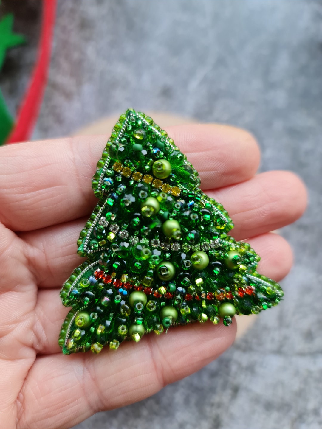 Christmas Tree Brooch, Holiday Unique Gifts for Men - Etsy