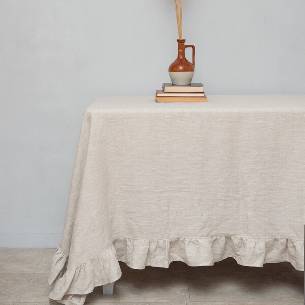 Ruffled Tablecloth - Etsy