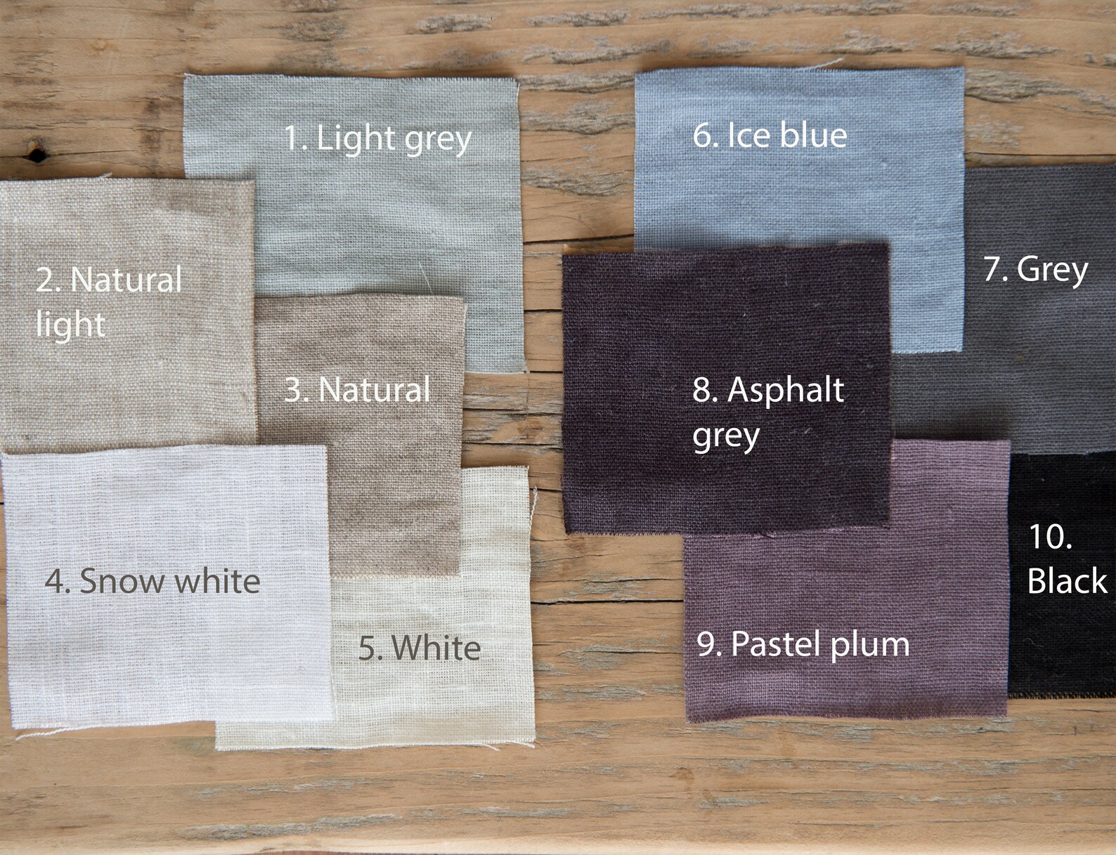 Set of Linen Samples for Softened Linen Linen Fabric - Etsy