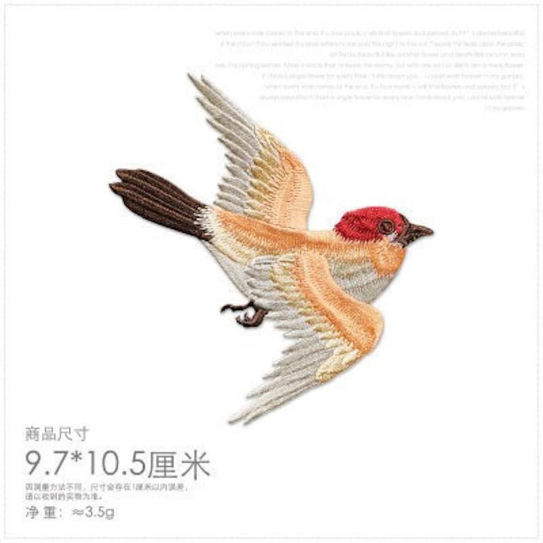 Bird Iron on Patch Handmade Embroidered Patch - Etsy