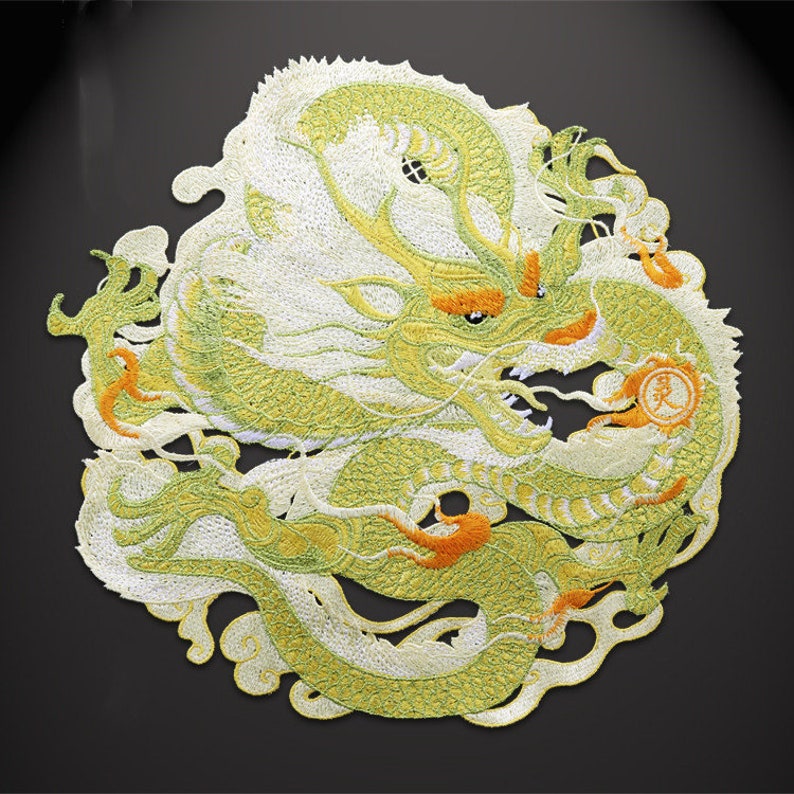 Large Dragon Patch Ebroidered Patch Sew on Patch for Jacket - Etsy
