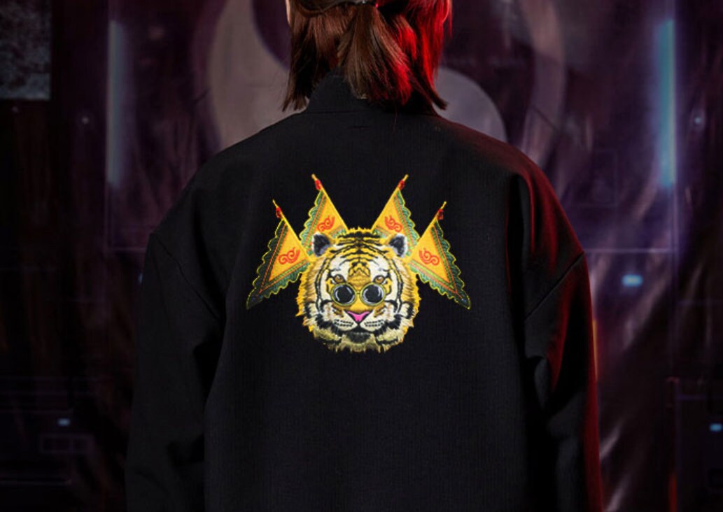 Tiger Patch Large Patch Animal Back Patch Embroidered Patch - Etsy