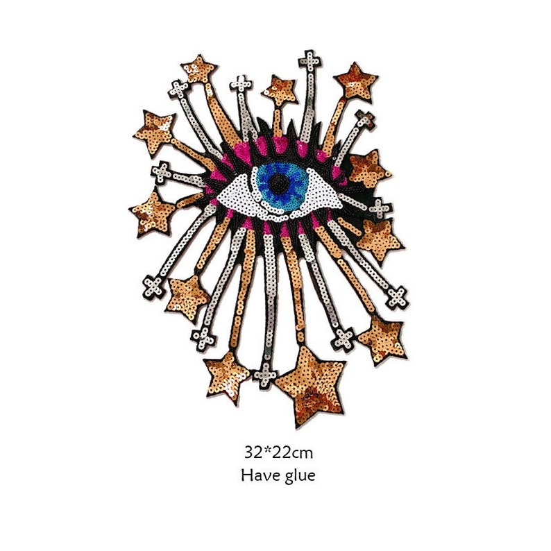 Sequined Patch Brand Applique Patch Iron on Patch Large Big Patch Sew ...