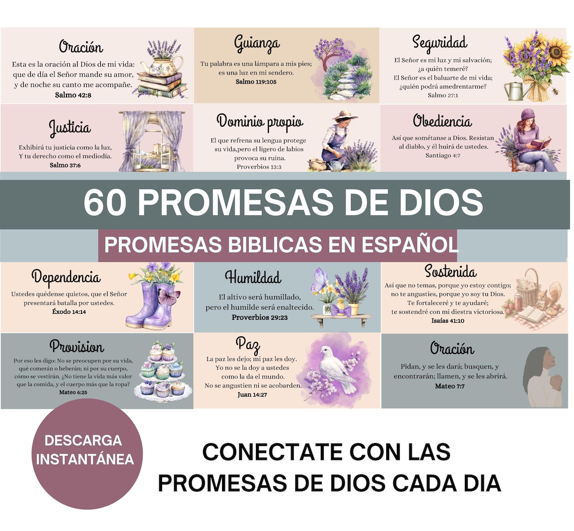 God's Promises- Promise-pack Printable Bible Verse- Cards Encouraging ...