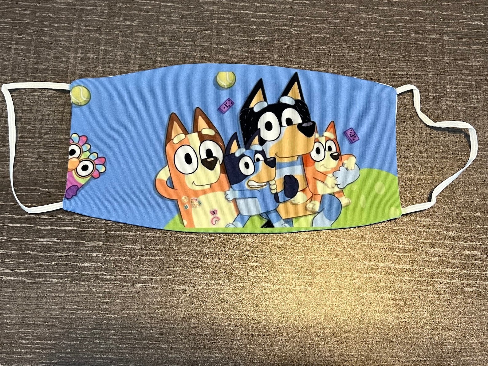 Toddler Little Kid Bluey Bingo Dino Ranch Face Mask Facemask | Etsy