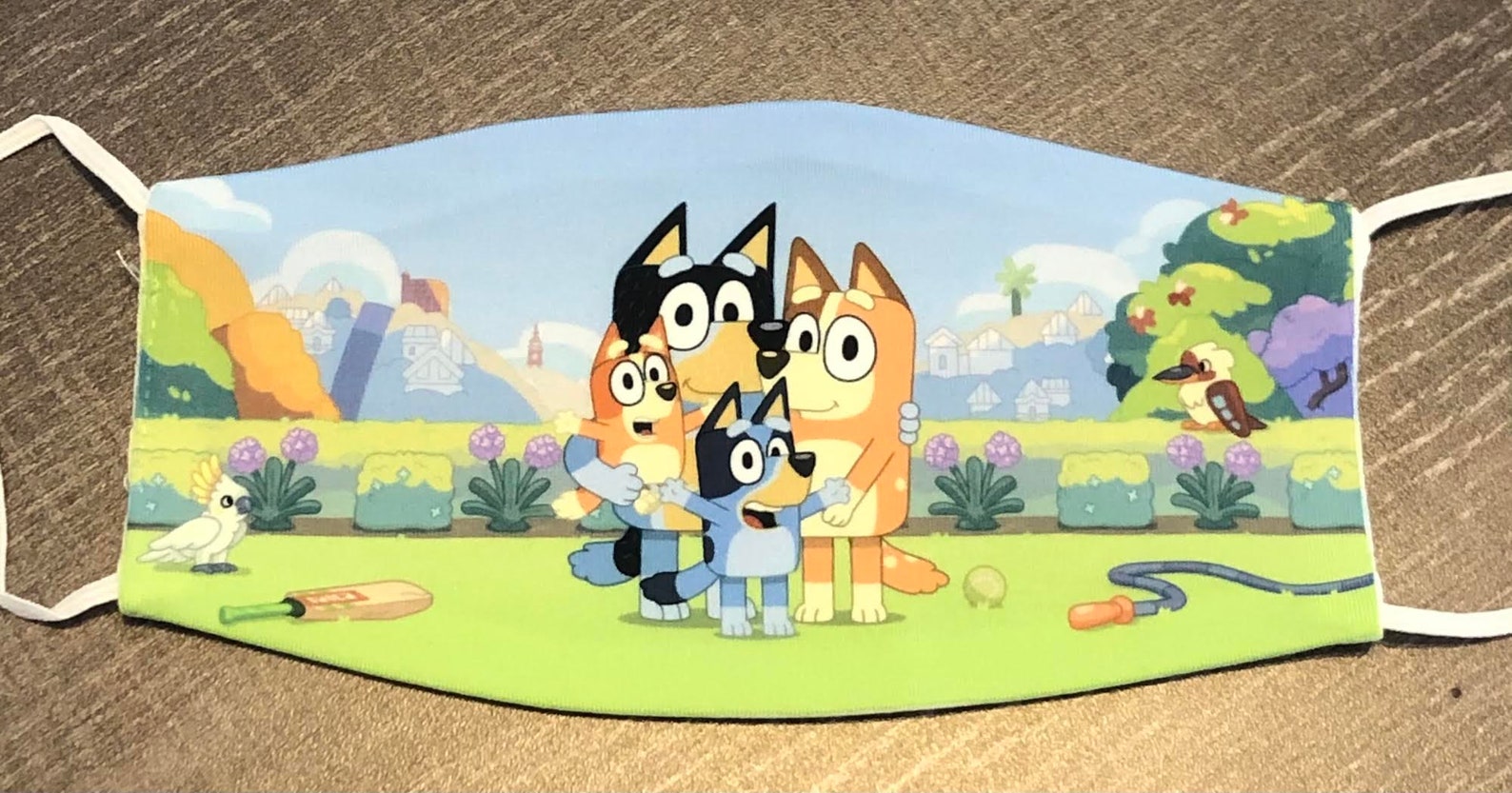 Toddler Little Kid Bluey Bingo Dino Ranch Face Mask Facemask - Etsy