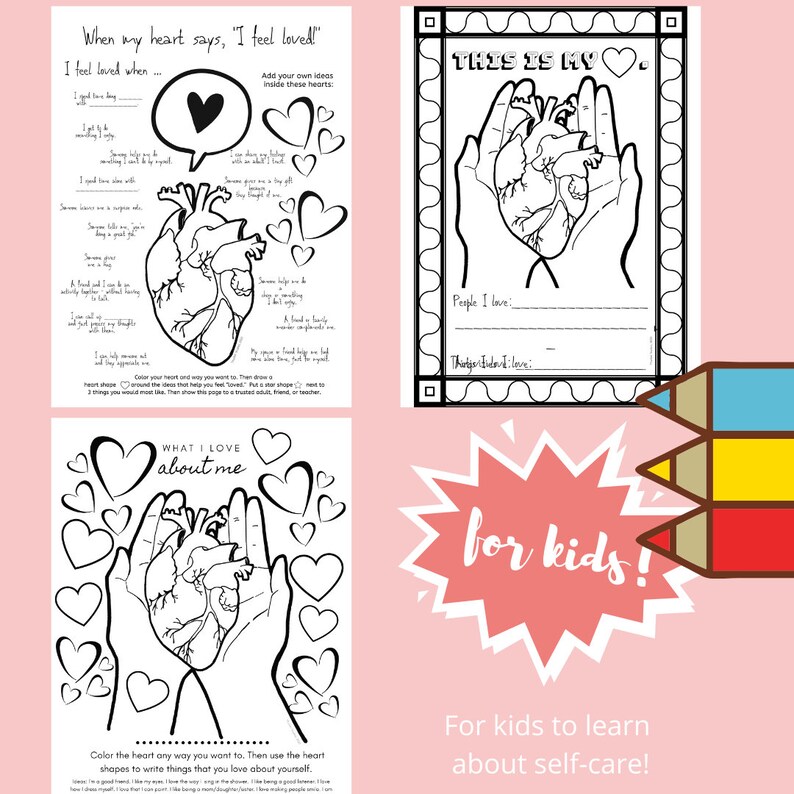 Self-love for Kids, Self-esteem Activity, Coloring Pages for Kids ...