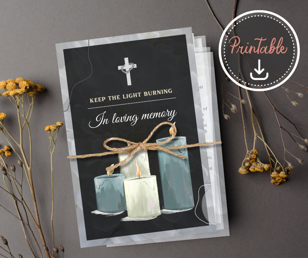 Death Anniversary Sympathy Card BUNDLE, Grief and Loss, Christian ...