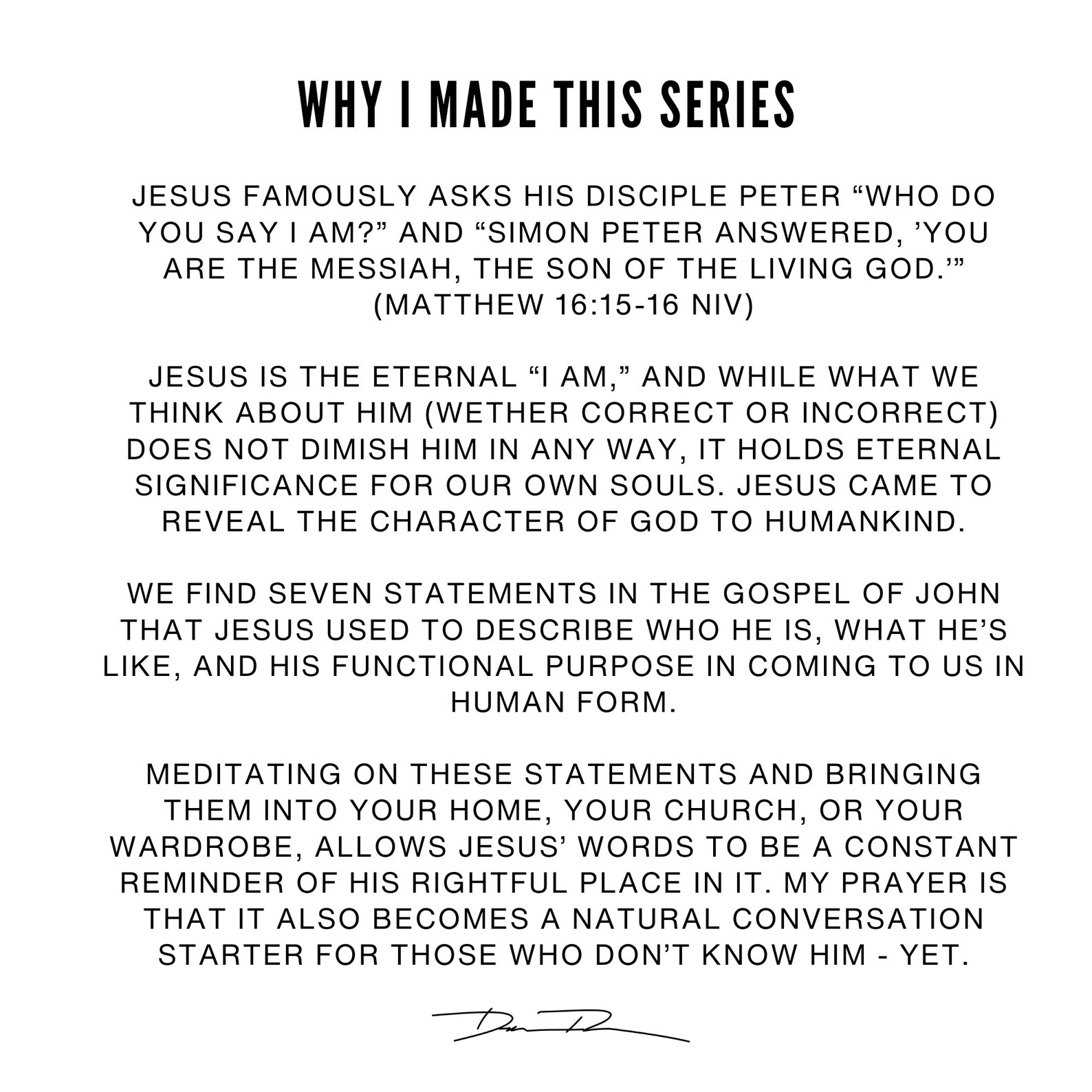 Jesus I Am Statements Poster, Modern Christian Art (digital Download ...