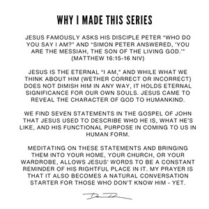 Jesus' Teachings for Kids, "i Am" Statements Coloring Pages, Biblical ...