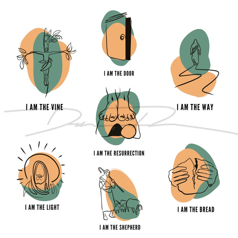 Sunday School Printable, Jesus' Teachings for Kids, "i Am" Statements ...