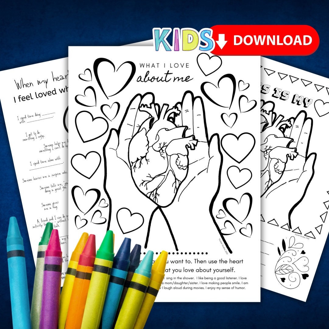 Self-love for Kids, Self-esteem Activity, Coloring Pages for Kids ...