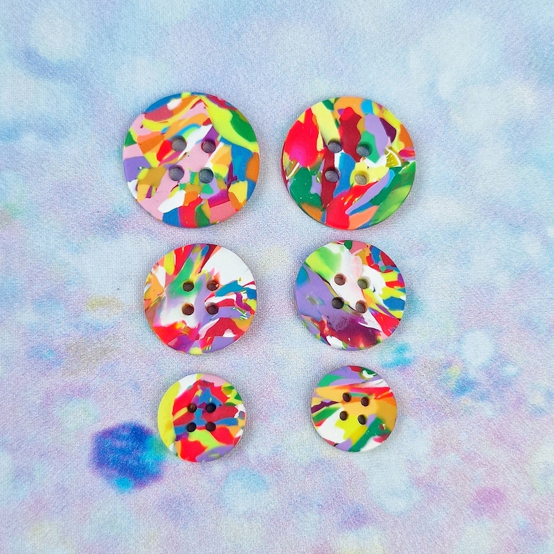 Polymer Clay Buttons - Etsy