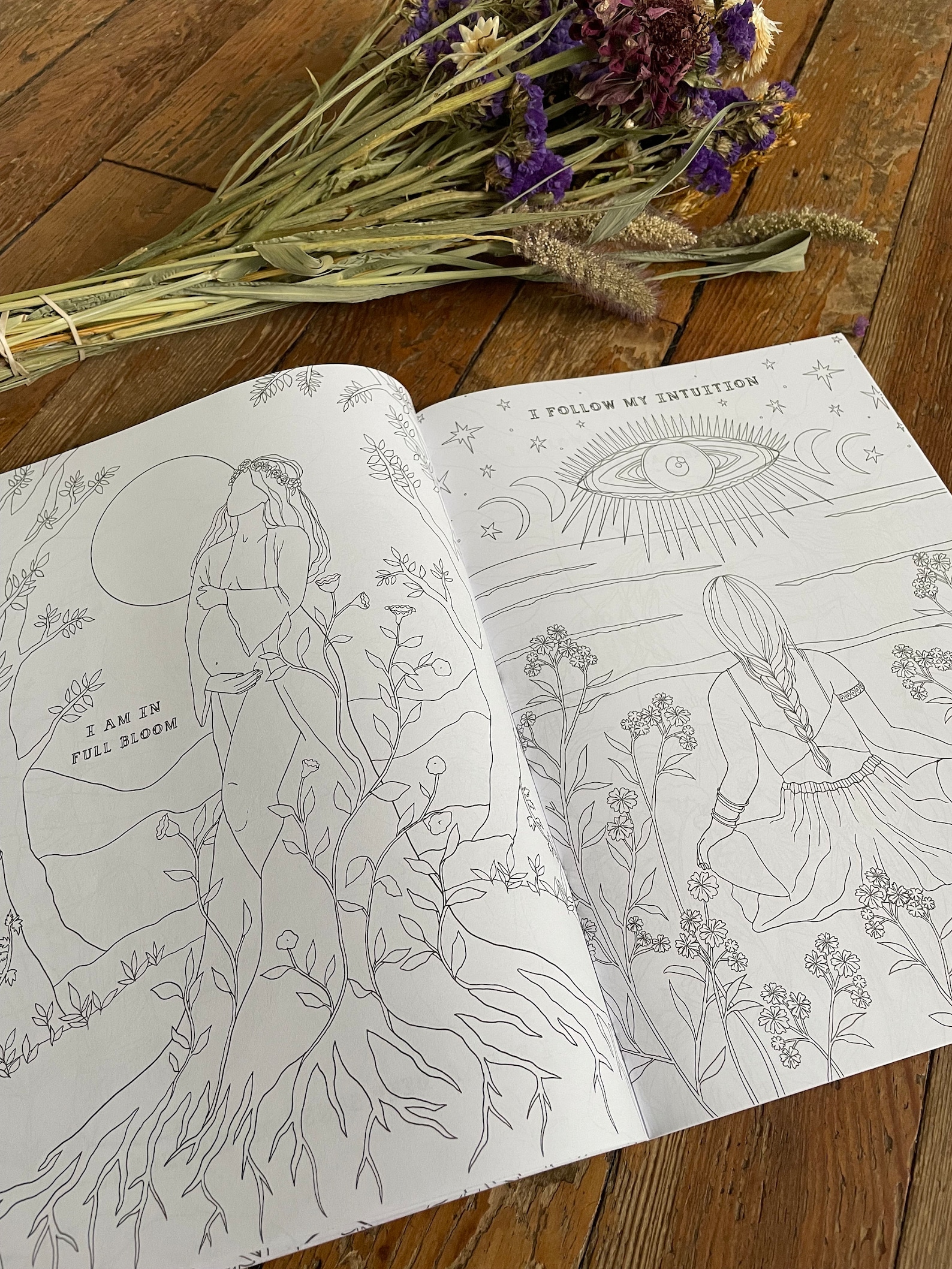 WILD WOMEN COLOURING Book - Positive Affirmation | Relaxing Art Therapy ...