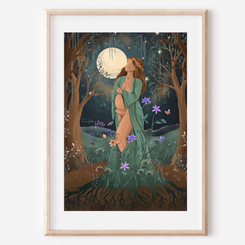 Baby Moon Art - Etsy