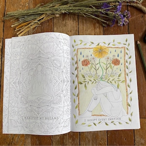 WILD WOMEN COLOURING Book - Positive Affirmation | Relaxing Art Therapy ...