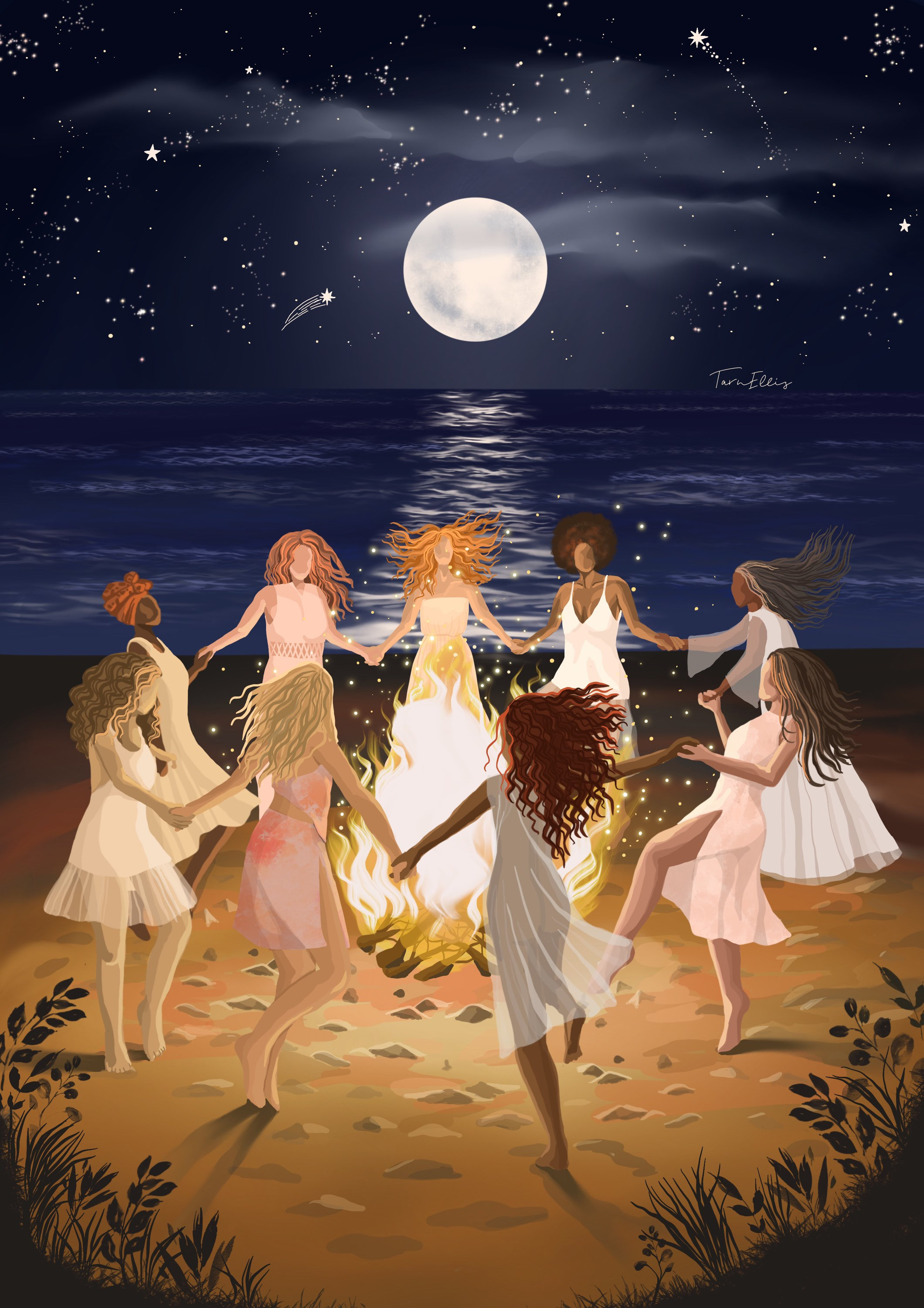 The WOMENS CIRCLE Collection - Five A5 Women Connection Mini Print Set ...