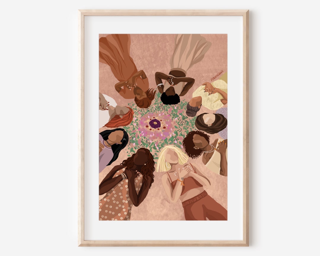 We Are One - Fine Art Print, Unity Illustration Wall Decor Poster ...