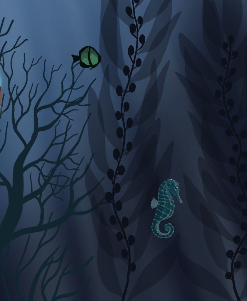 THE DEPTHS Fine Art Shadow Spiritual Ocean Print - Etsy