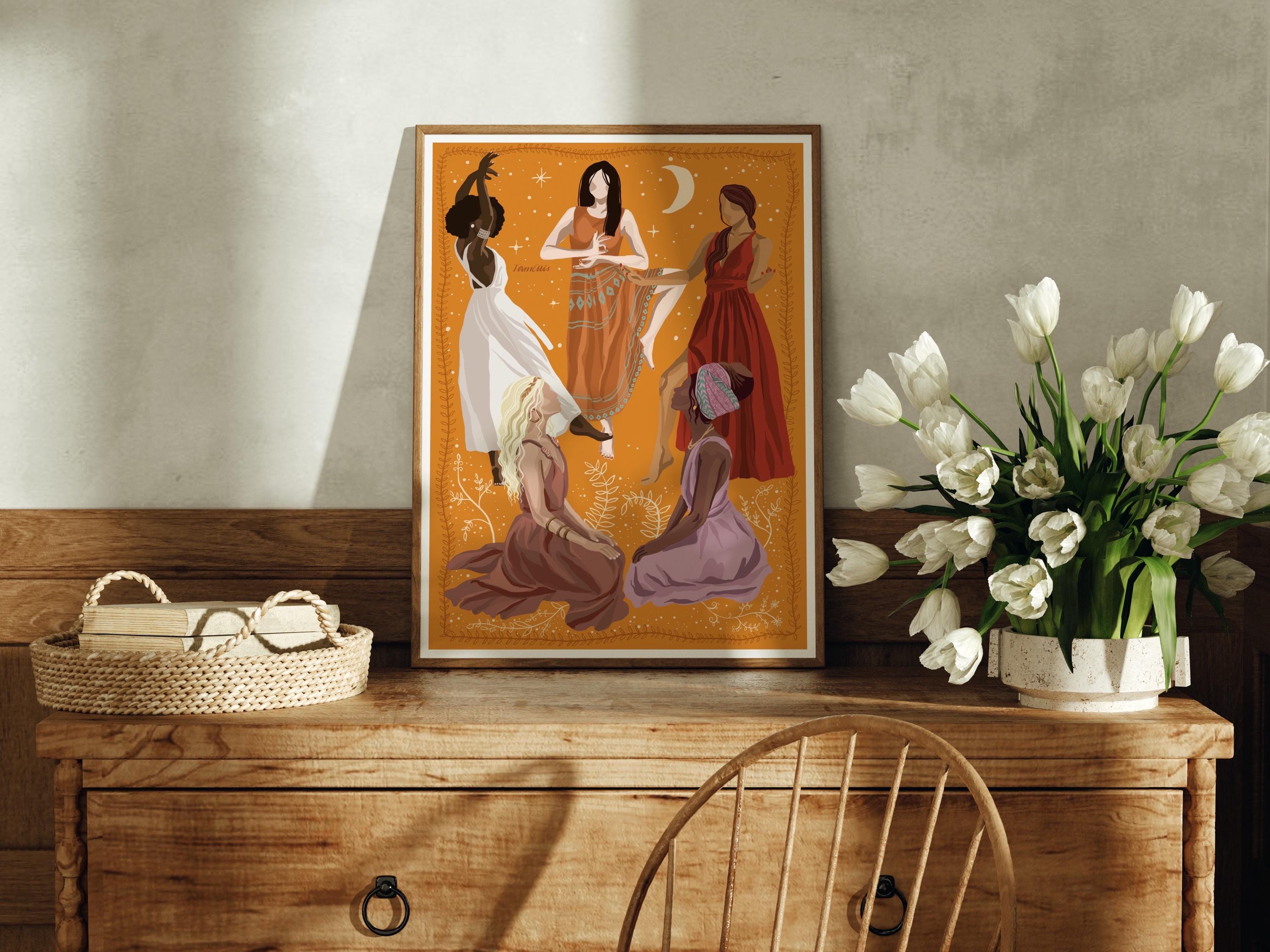 UNITY IN DIVERSITY- Fine Art Print, Unity Friendship Illustration Wall ...