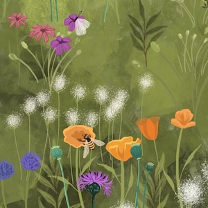 REWILDING - Fine Art Print Blumenstrauß Frau Natur Liebhaber ...