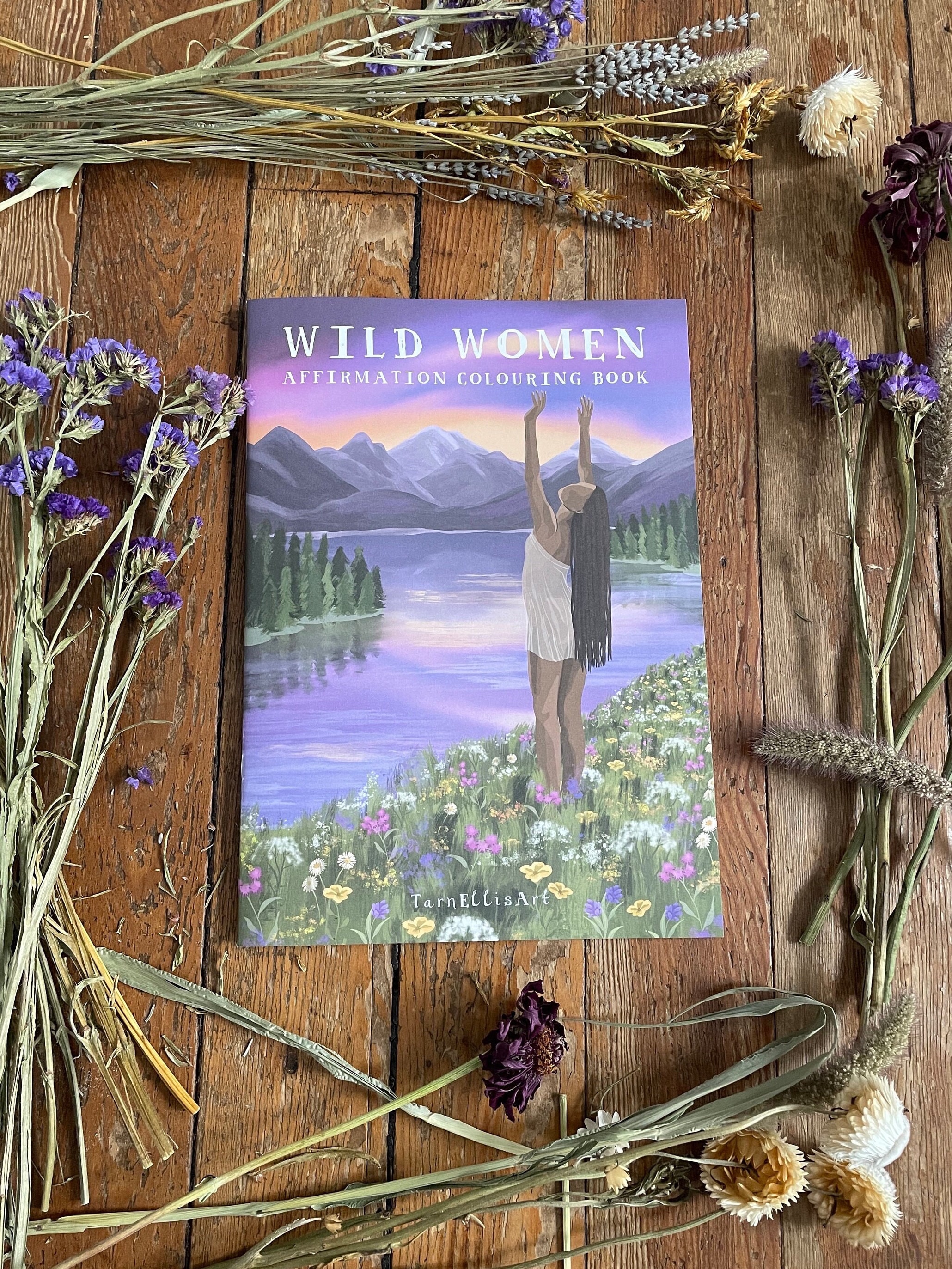 WILD WOMEN COLOURING Book - Positive Affirmation | Relaxing Art Therapy ...