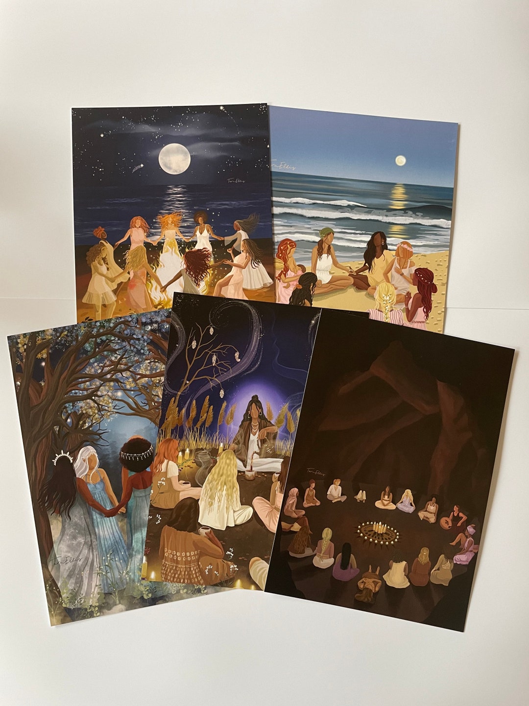 The WOMENS CIRCLE Collection - Five A5 Women Connection Mini Print Set ...