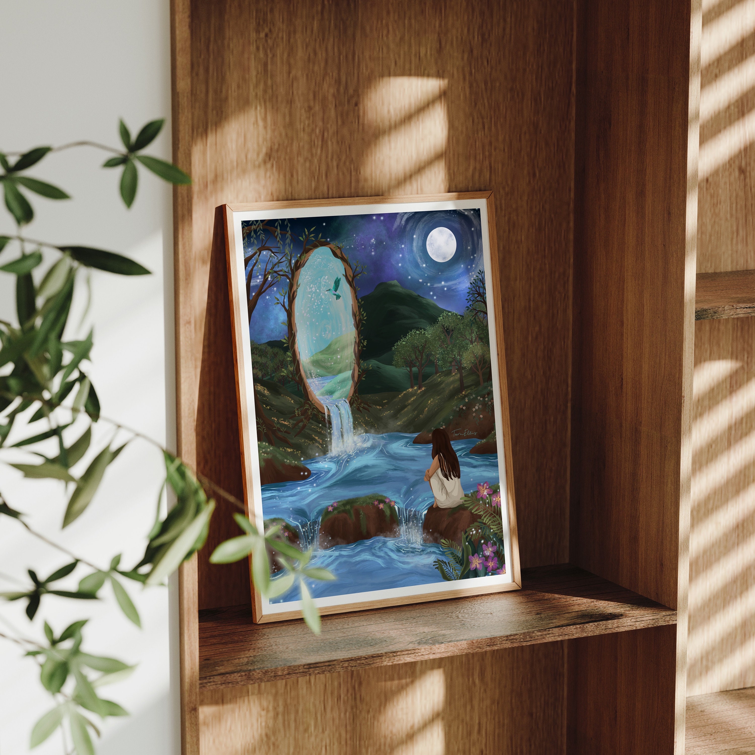 THE PORTAL - Fine Art Print Mother Nature Gaia Earth Illustration Wall ...
