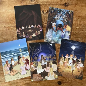 The WOMENS CIRCLE Collection - Five A5 Women Connection Mini Print Set ...
