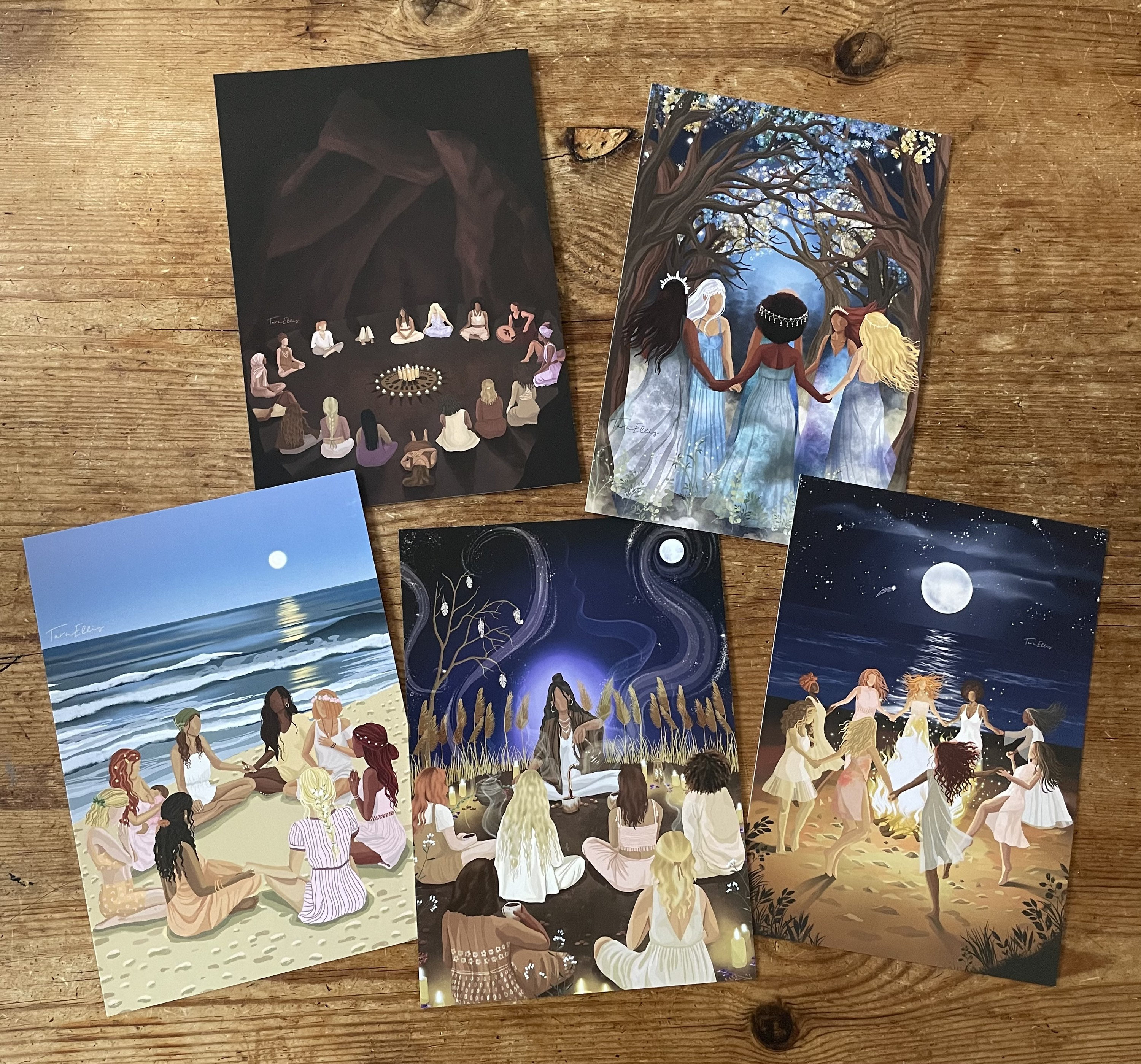 The WOMENS CIRCLE Collection - Five A5 Women Connection Mini Print Set ...