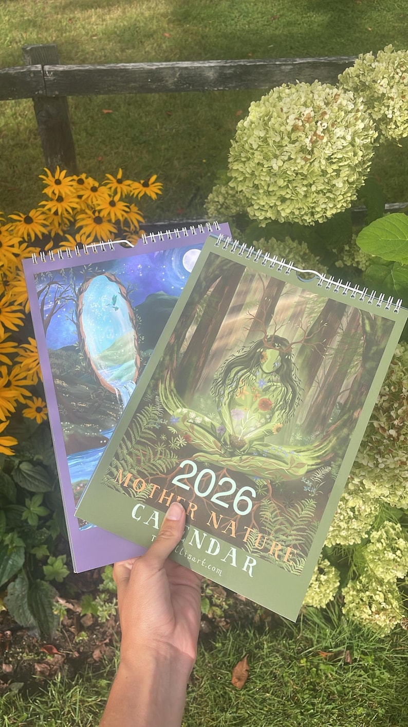 2026 CALENDAR MOTHER NATURE , Hanging Wall Calendar, Yearly Planner ...