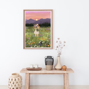 REWILDING - Fine Art Print Blumenstrauß Frau Natur Liebhaber ...