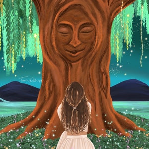 TREE SPIRIT - Fine Art Print Ancient Wisdom Mother Nature Earth ...