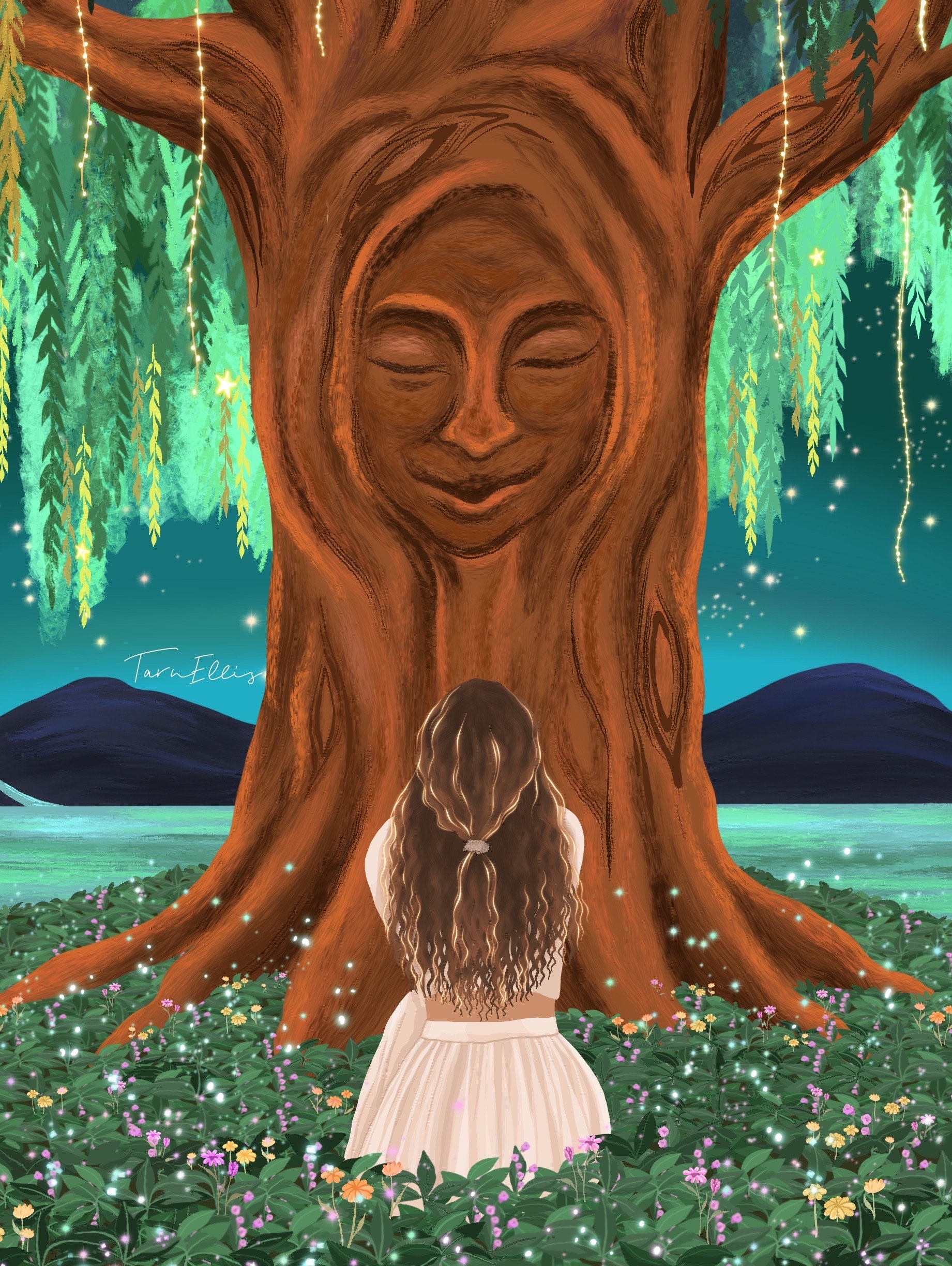 TREE SPIRIT - Fine Art Print Ancient Wisdom Mother Nature Earth ...