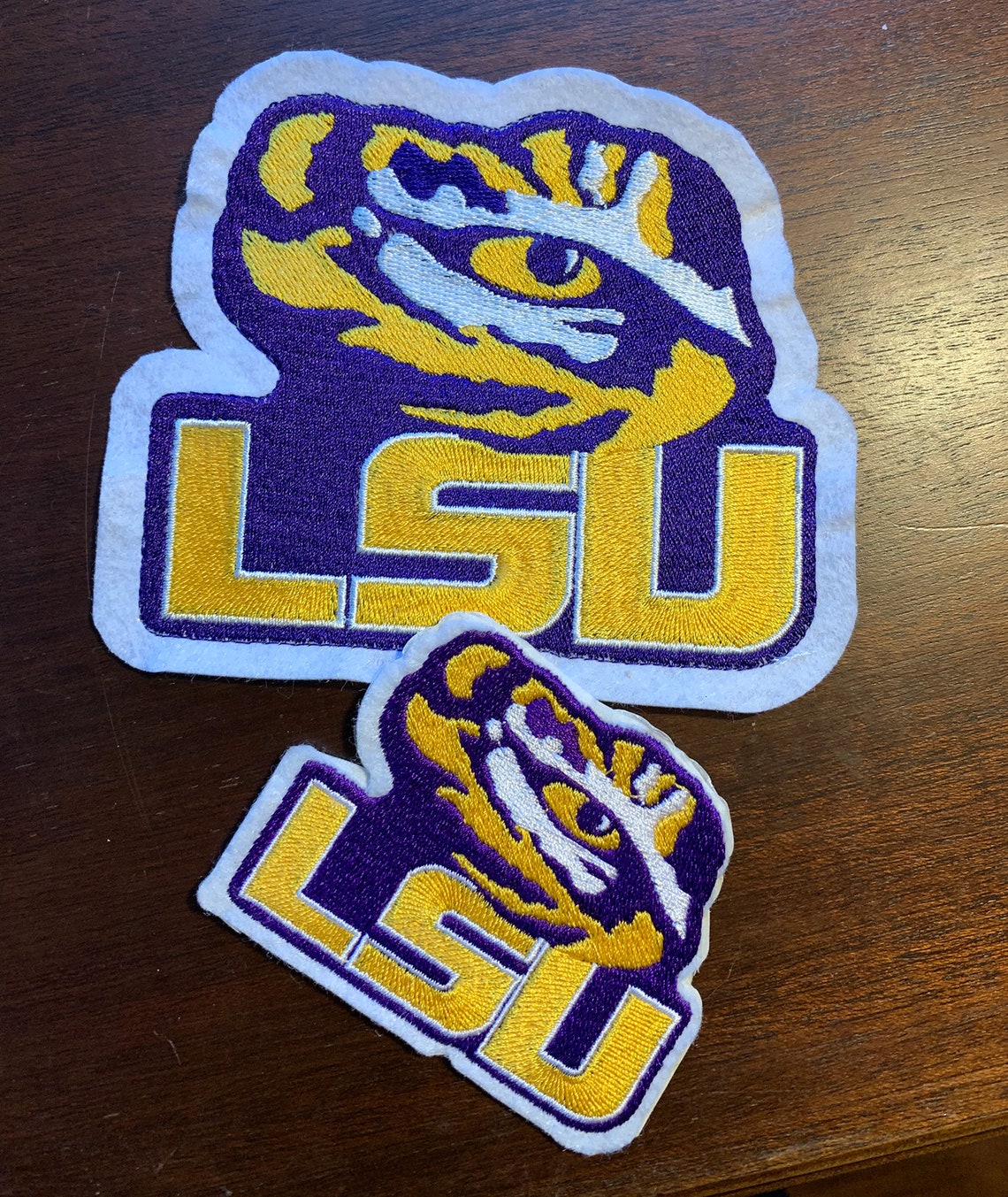 LSU Tigers Iron-On Team Logo Patch Disponible en 4 tailles | Etsy