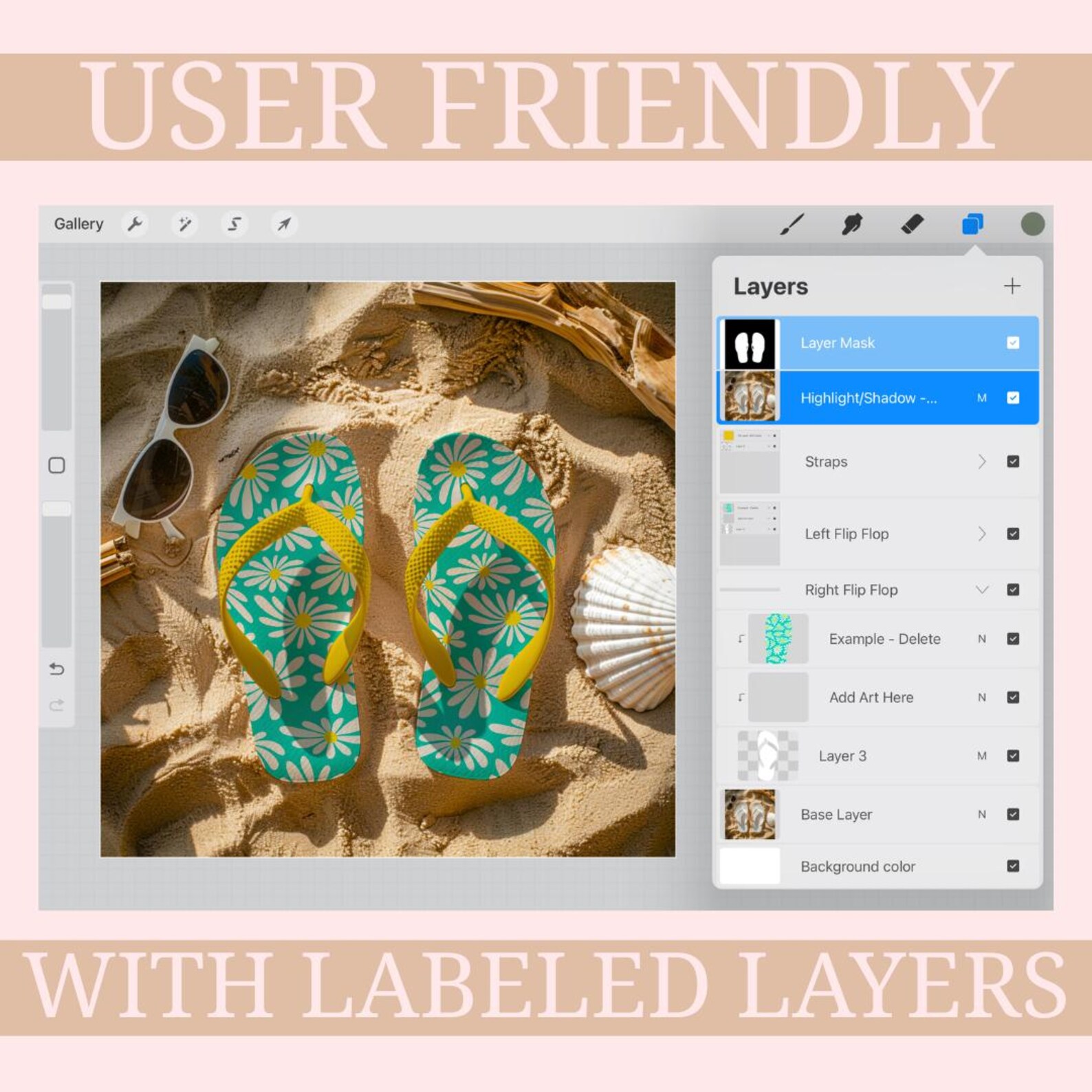 Flip Flops Mockup, Surface Pattern Mockup, Summer Sandal Mockup ...