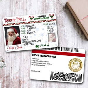 Santa Driver's License PNG Printable Santa License Santa Clause Lost ...