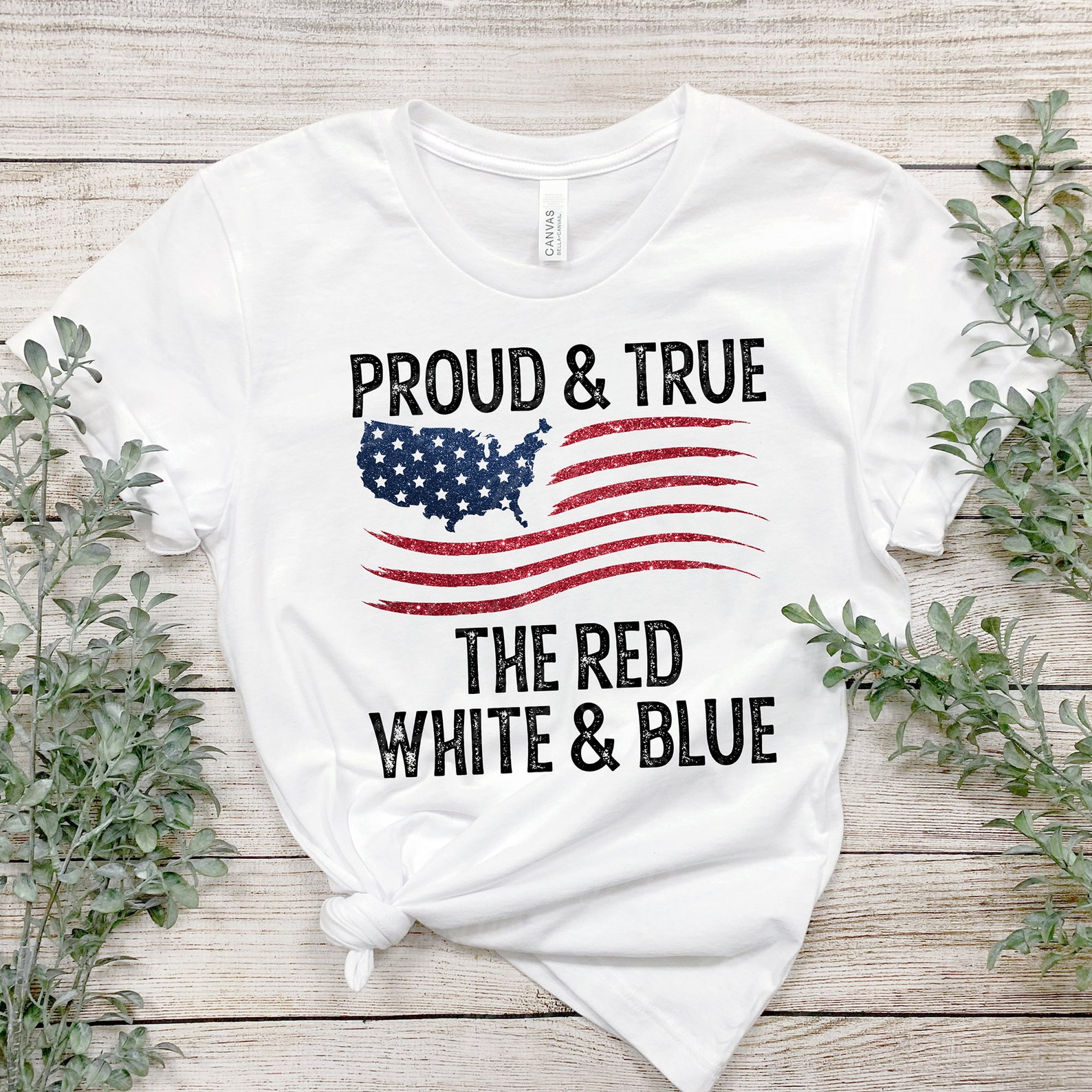 Proud and True the Red White and Blue PNG 4th of July | Etsy