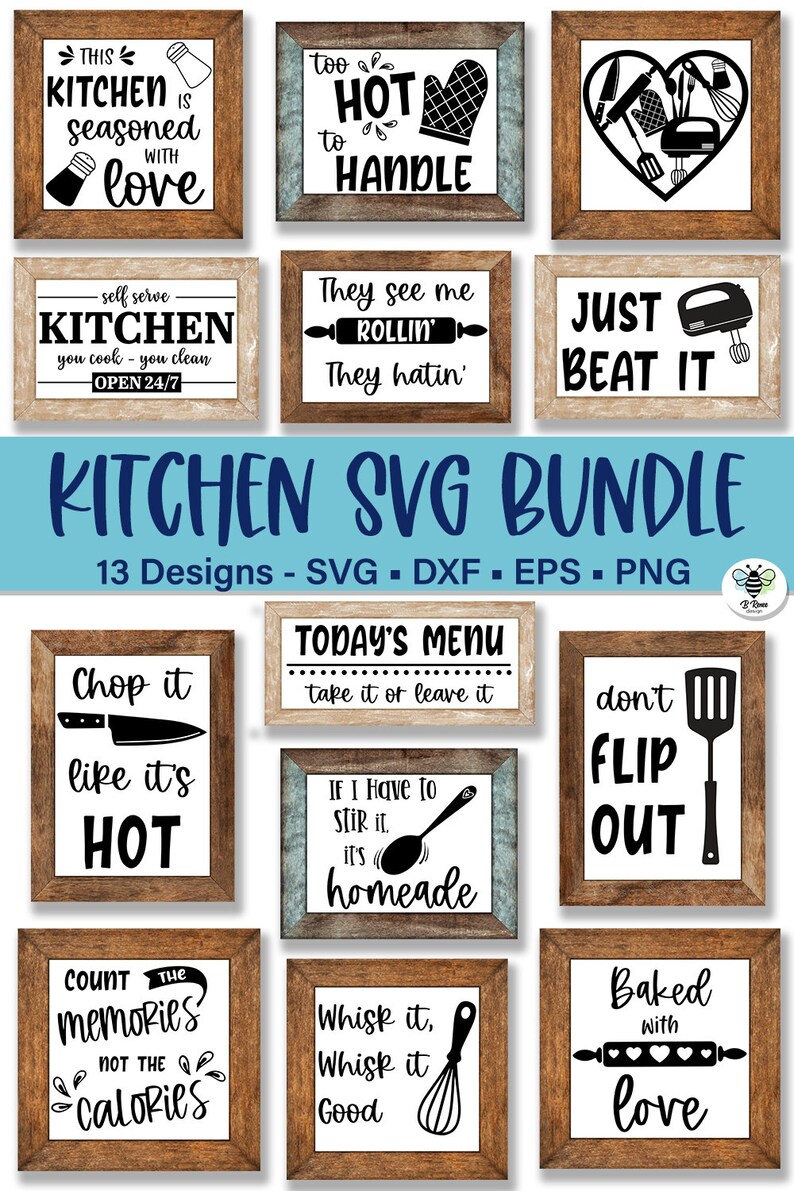 Kitchen SVG Bundle Funny Kitchen SVG Kitchen Sign SVG - Etsy