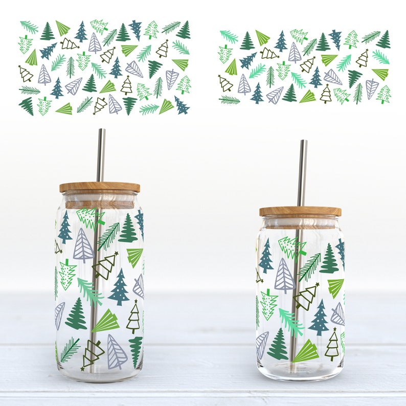 Christmas Can Glass Wrap SVG Bundle: Snowflake, Snowman (digital ...